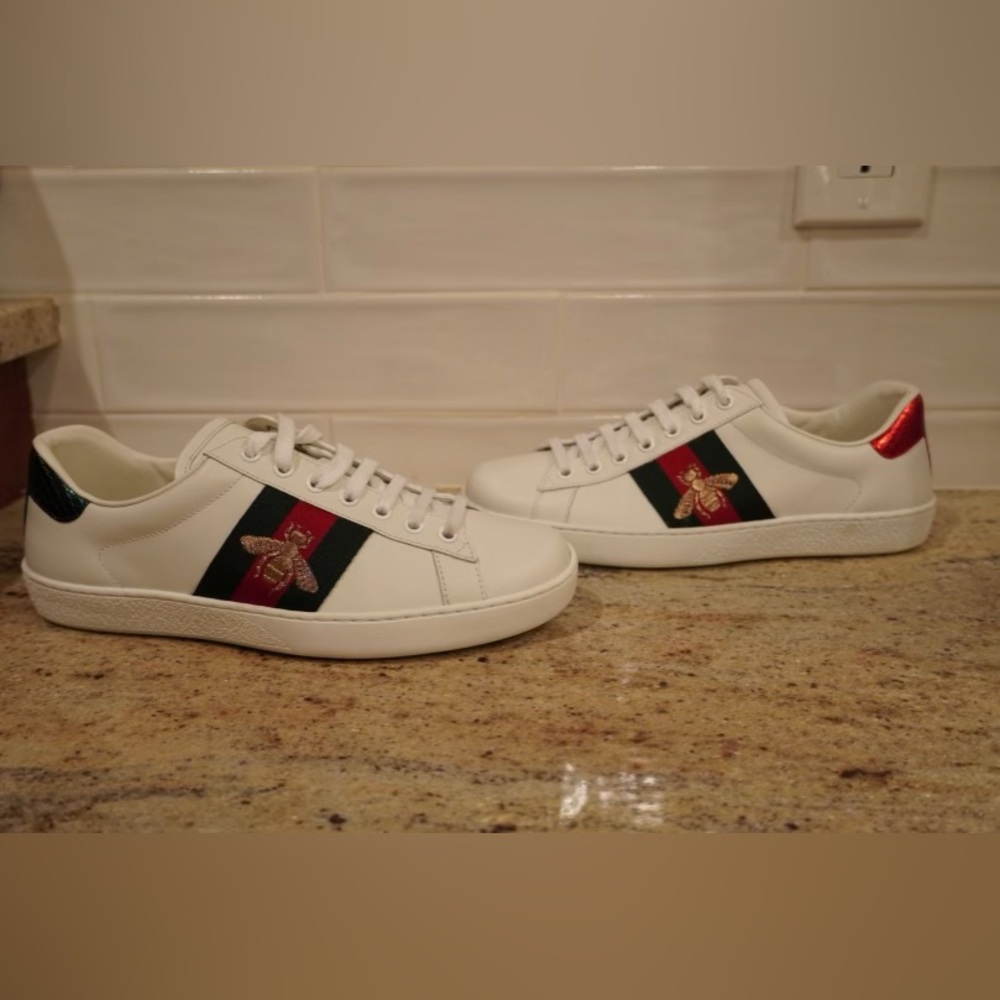 Men's Gucci Ace Embroidered Sneaker/Authentic - Gem